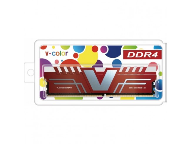 V-COLOR LED RED HEATSINK 16GB DDR4 2666MHz Desktop Memory RAM ...